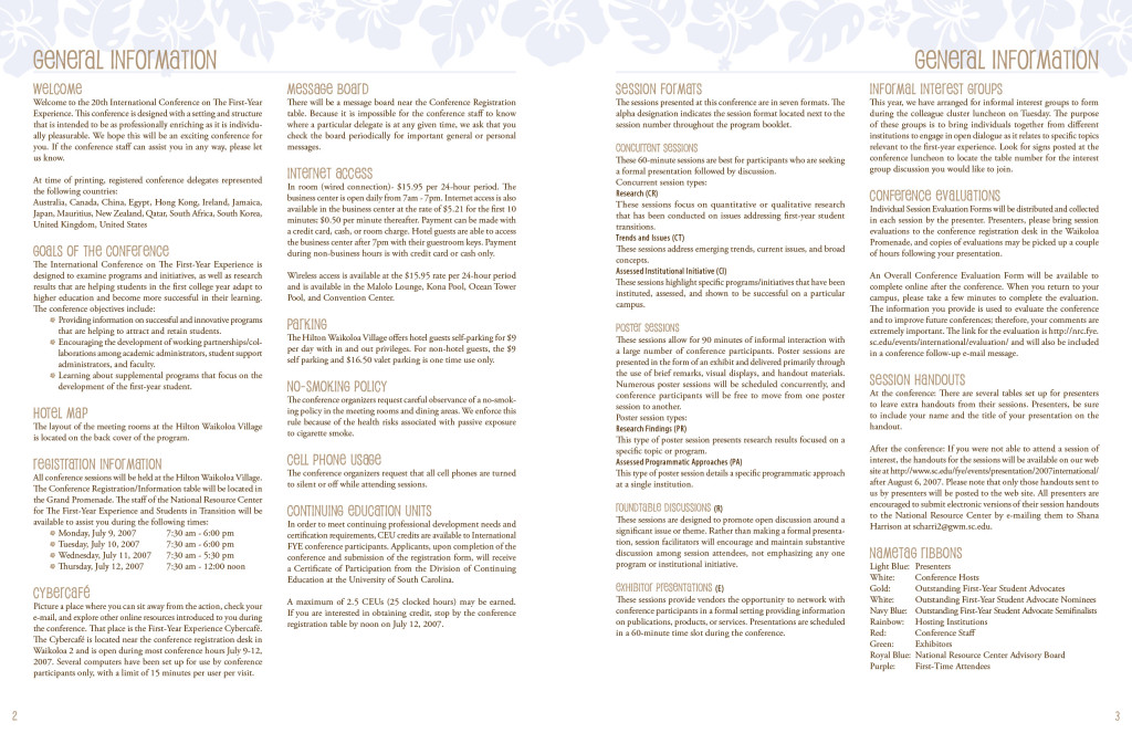 Event Marketing: Hawaii International First-Year Experience Conference ...